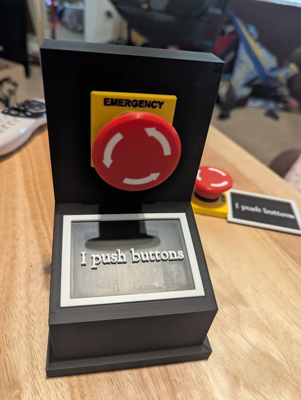 "I push buttons" Trophy by stokes.cory MakerWorld: Download Free 3D Models