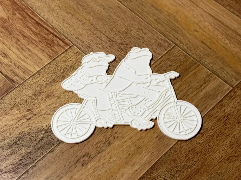 Frog & Toad Bicycle Print and Paint by Brit3rMakes MakerWorld: Download ...