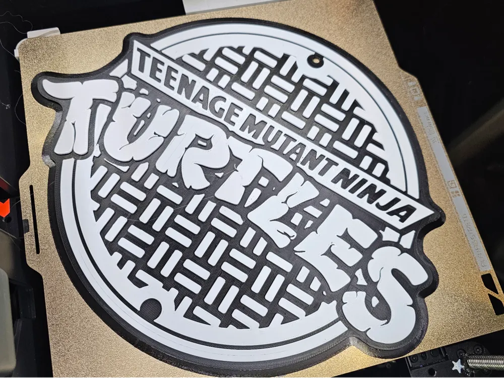 Teenage Mutant Ninja Turtles Manhole cover by EDDIEB3D_ MakerWorld ...
