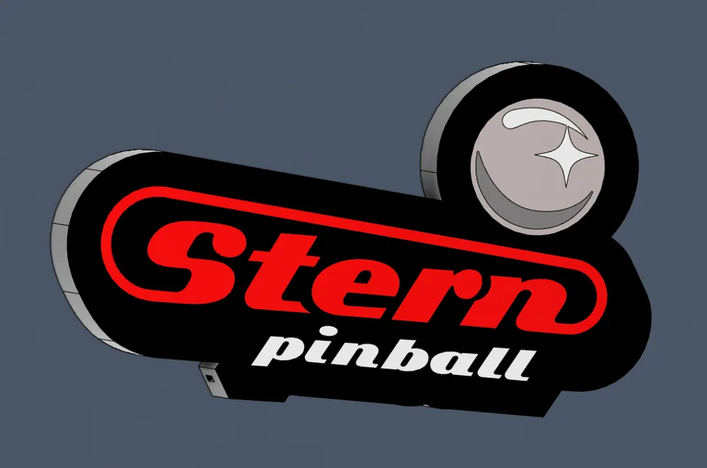 Stern Pinball Logo Lightbox by PlanBee - MakerWorld