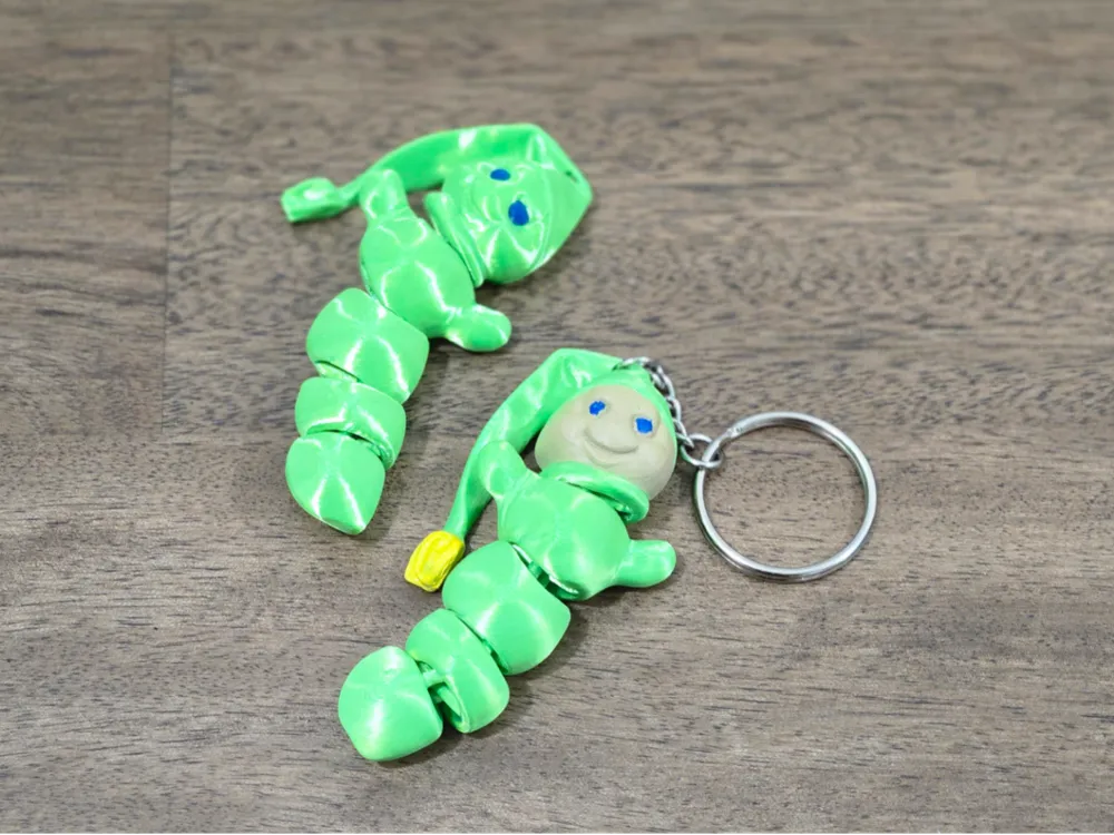 Glo Worm Keychain – 1980s Retro Style by BarnesKMBMakerWorld: Download ...