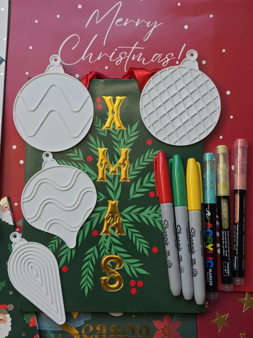 Christmas Coloring Bauble Ornament Craft 11 by Merilno3D MakerWorld ...