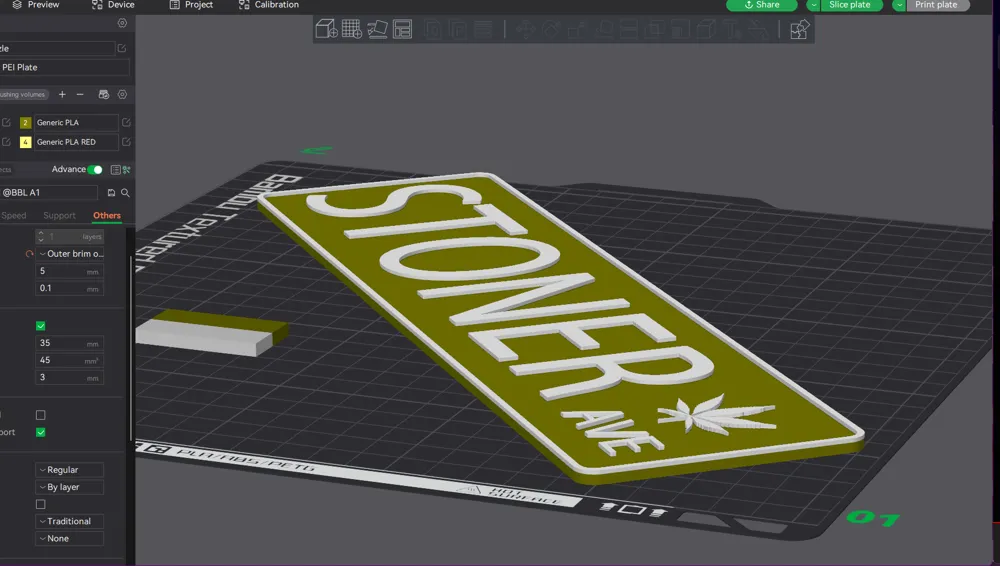 Stoner Ave Sign | Wall Decor | Wall Art | Weed Sign by Eggo - MakerWorld