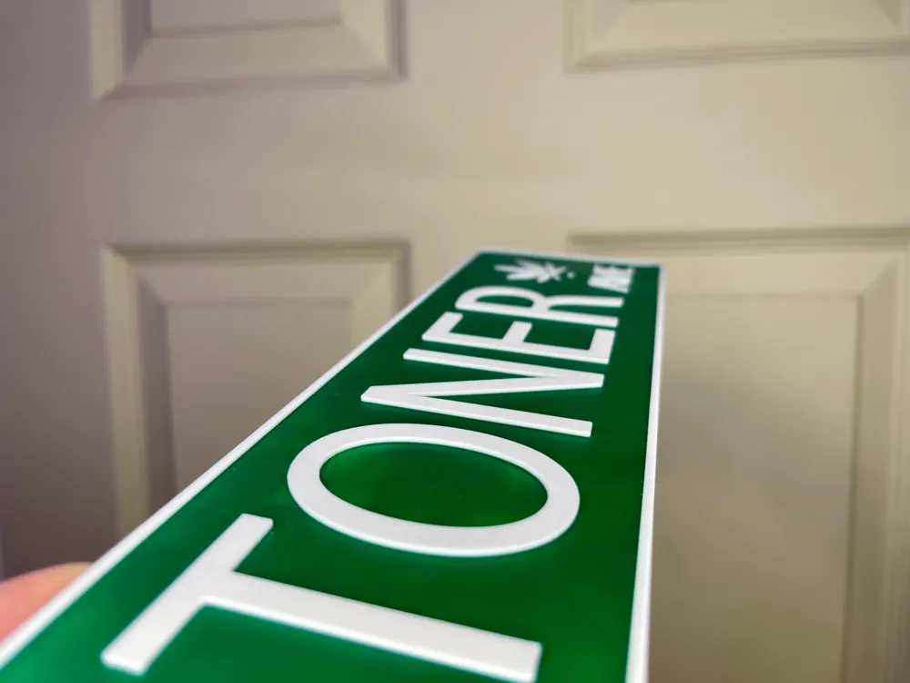 Stoner Ave Sign | Wall Decor | Wall Art | Weed Sign by Eggo - MakerWorld