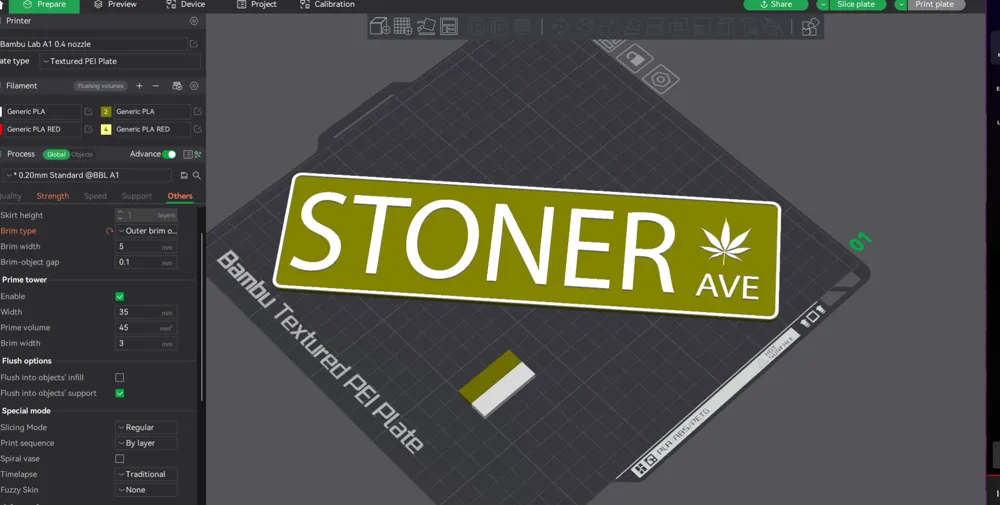 Stoner Ave Sign | Wall Decor | Wall Art | Weed Sign by Eggo - MakerWorld