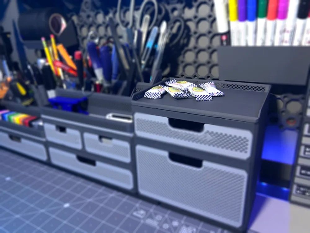 Rugged Tray Toppers - Gridfinity Trays by K2_Kevin MakerWorld: Download ...