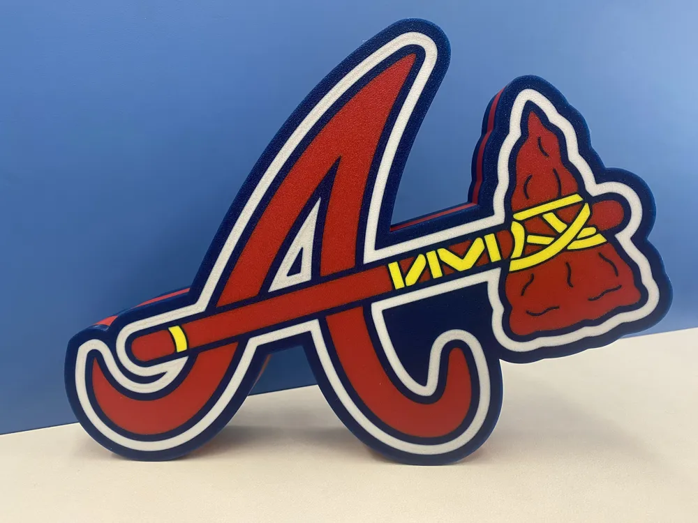 Atlanta Braves Logo Lightbox by Innovate-3D MakerWorld: Download Free ...