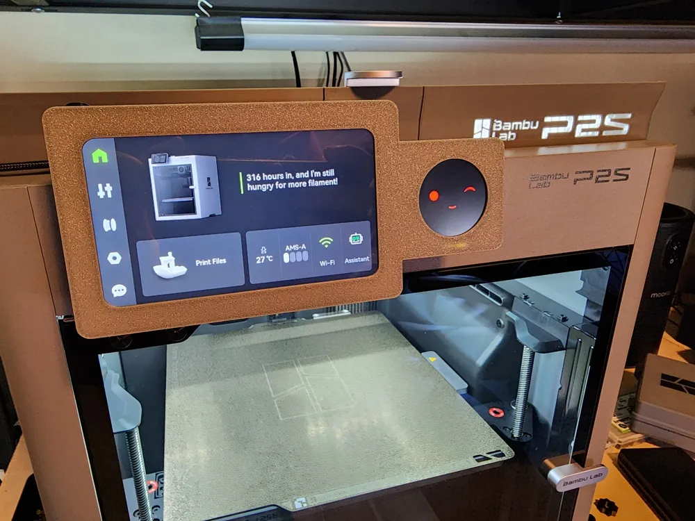 Panda Knomi - P2S Screen Mount Bracket - Free 3D Print Model - MakerWorld