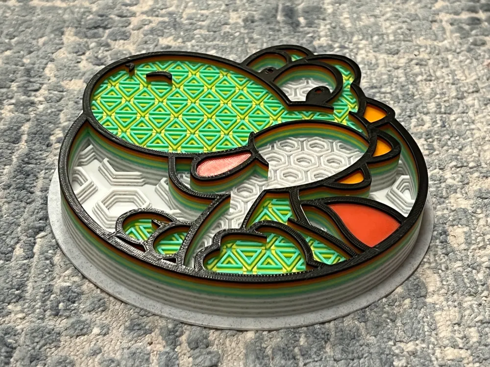 Yoshi Dimensional Mosaic - Free 3D Print Model - MakerWorld