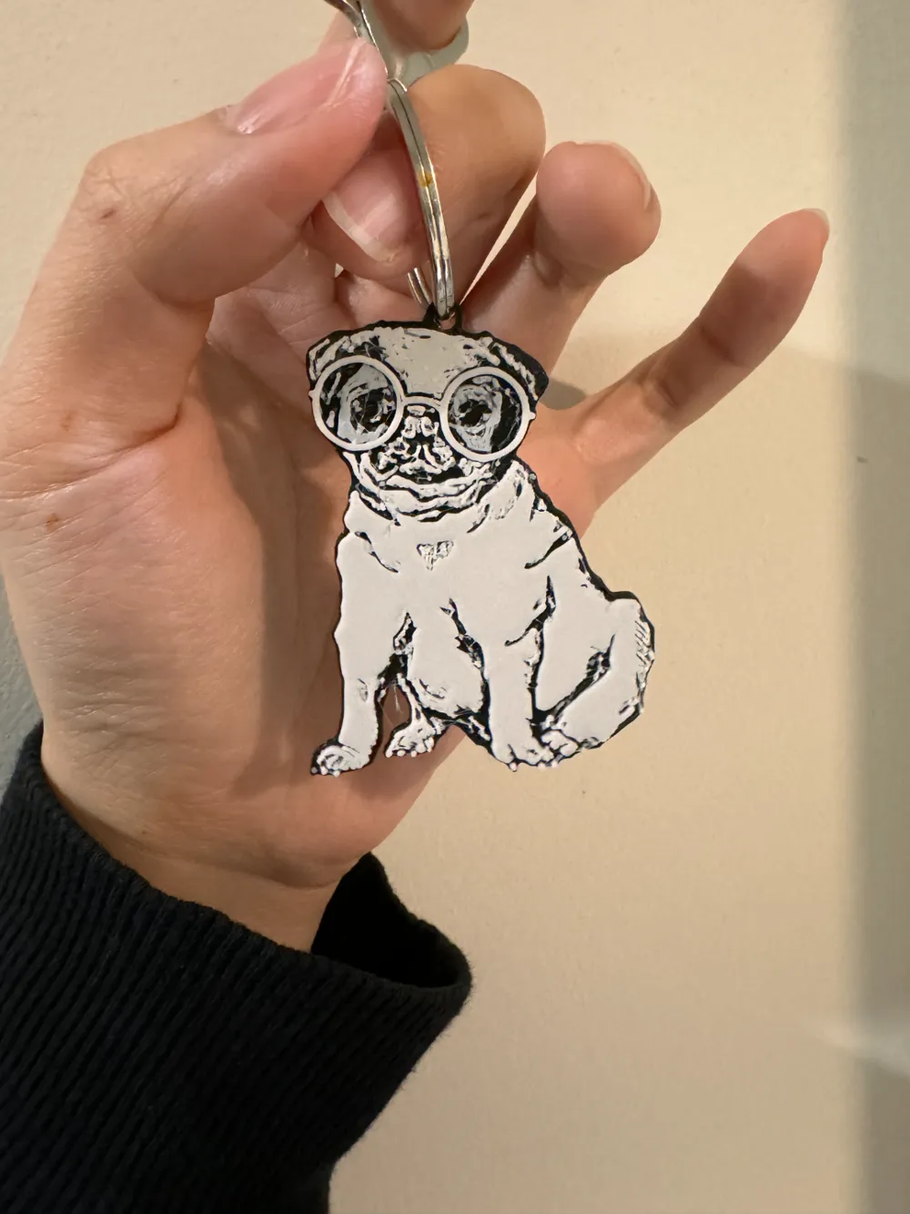 Pug Keychain by cyanidesugar - MakerWorld