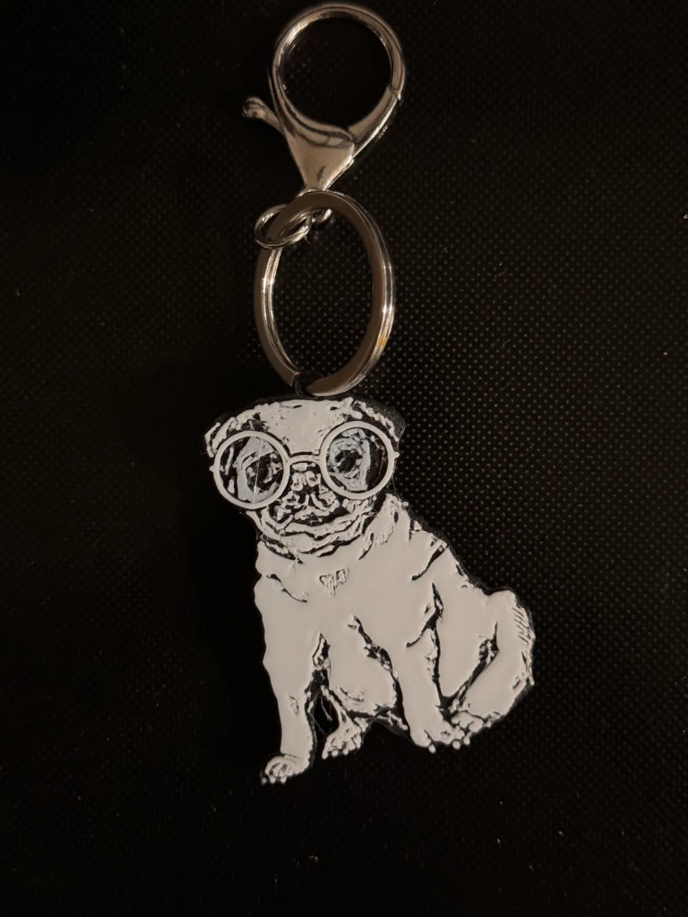 Pug Keychain by cyanidesugar - MakerWorld