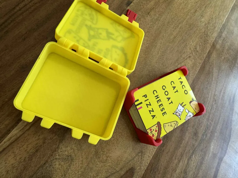 Taco Cat Goat Cheese Pizza Snaplock card box - Free 3D Print Model ...