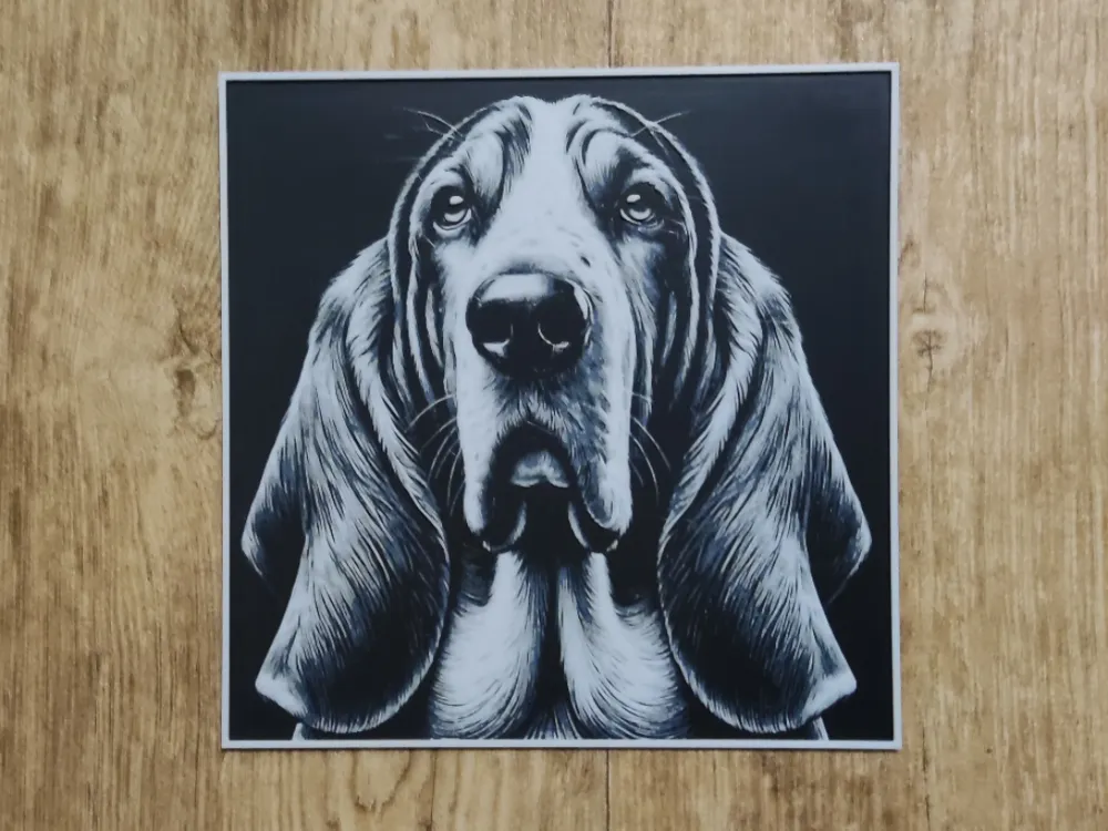 Basset Hound - hueforge - Free 3D Print Model - MakerWorld
