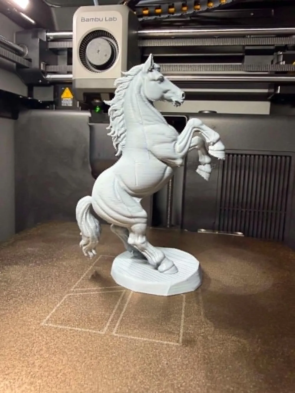 Majestic Rearing Horse Statue-Desk & Home Decor - Free 3D Print Model ...