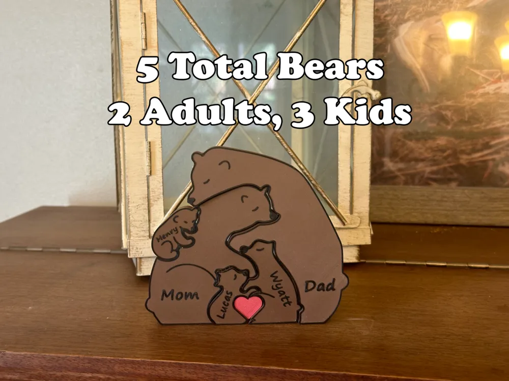 Personalized Interlocking Family Bears Family of 5 by BBN ...
