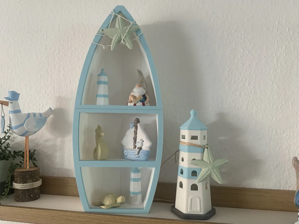 Rowboat Shelf Maritime - Free 3D Print Model - MakerWorld