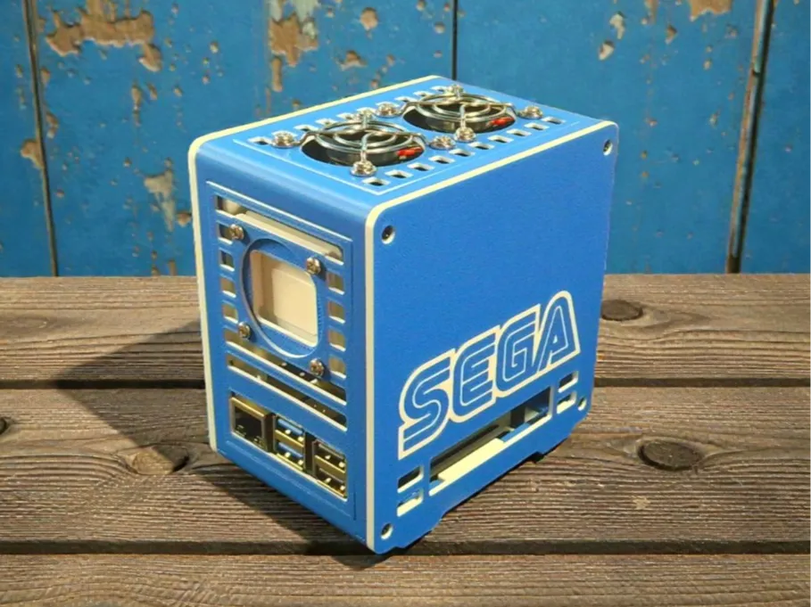 Sega Themed Raspberry Pi Gehäuse – Kostenloses 3D-Druckmodell – MakerWorld