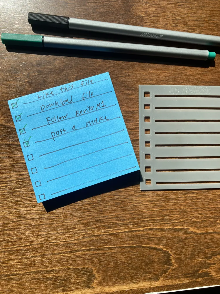 To Do List Stencil by M1Designs MakerWorld: Download Free 3D Models