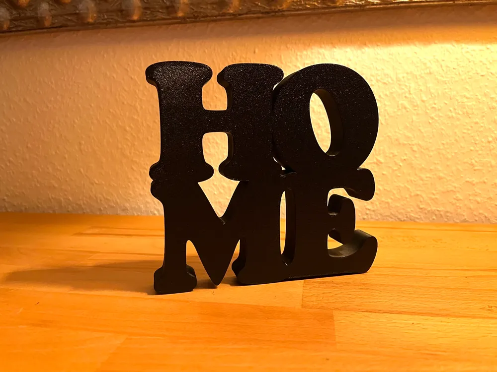 Standing Home Lettering Decoration by Scubafan - MakerWorld