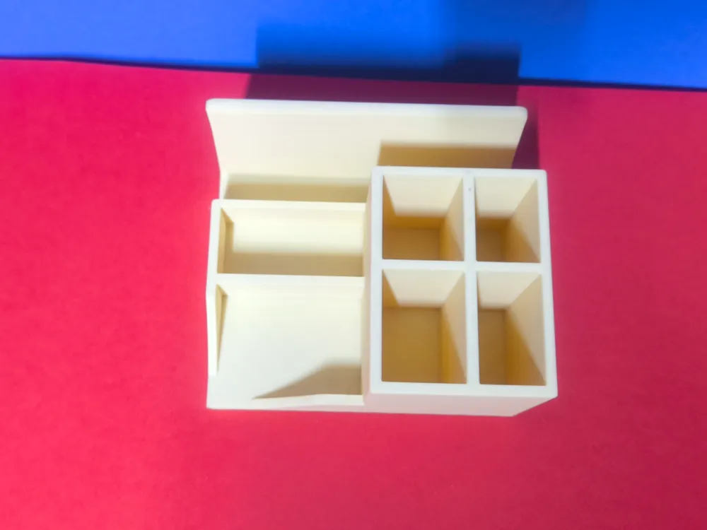 Simple Desk Organizer (Compact) - Free 3D Print Model - MakerWorld