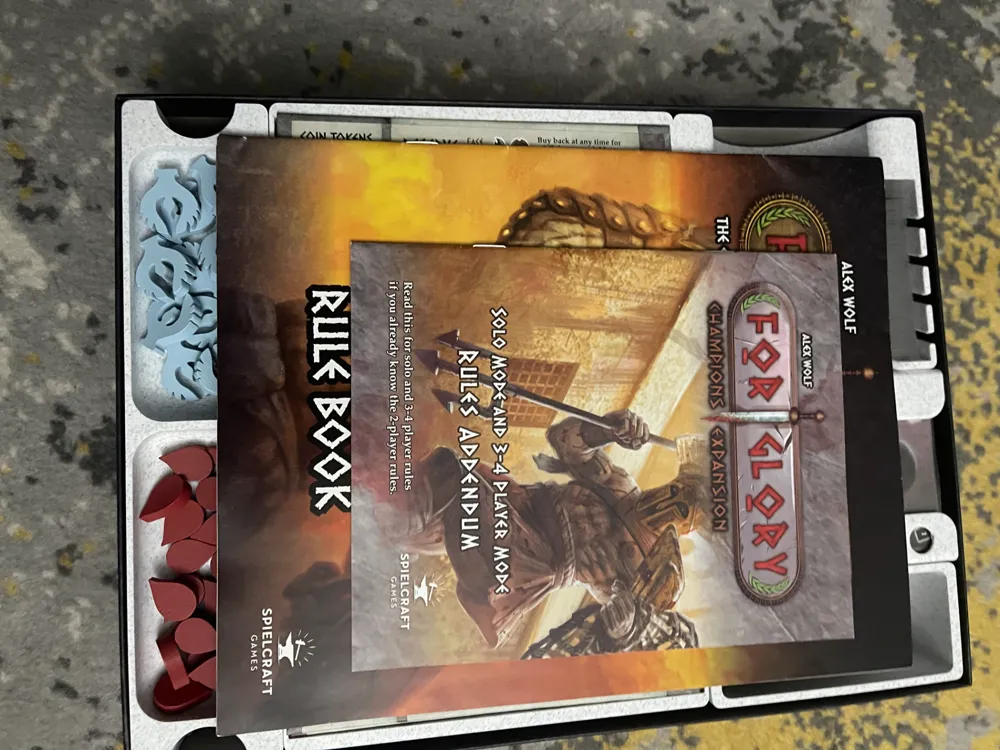 For Glory Deluxe Board Game Insert (w/Champions) by Fletch MakerWorld ...