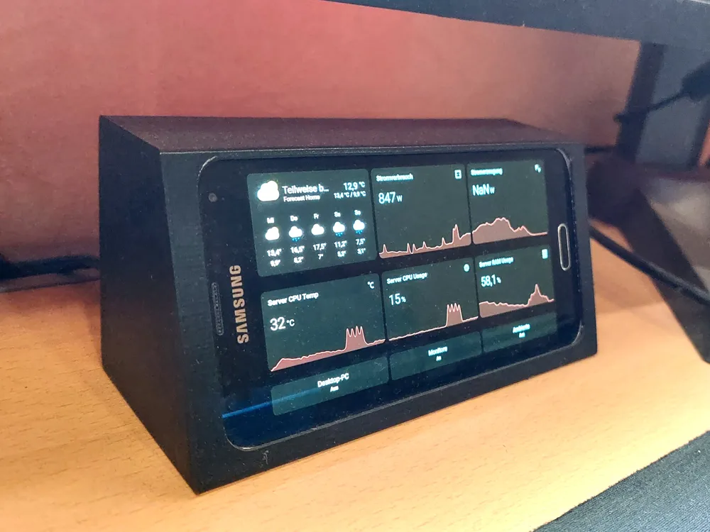 Smarthome Dashboard Housing - Samsung Galaxy S5 by MMager - MakerWorld