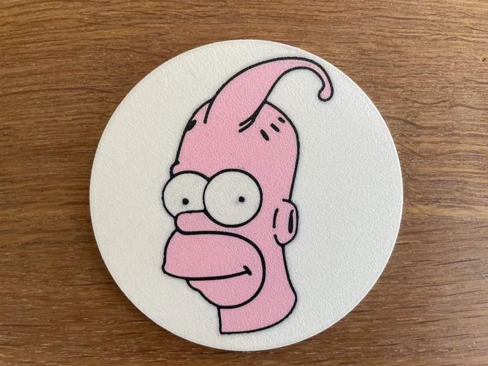 Majin Homer / Buu Simpson / Coaster / Drink DBZ by 3D Prints This Week ...