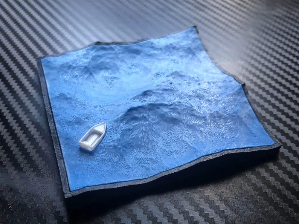 Minimalist Ocean Diorama by Lyle MakerWorld: Download Free 3D Models