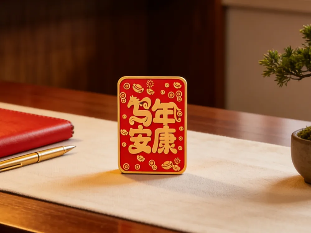 Year of the Horse Peace and Health Desktop Photo Frame Ornament, Year ...