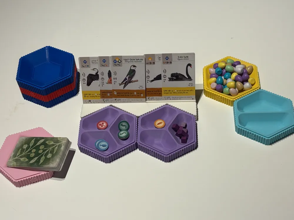 Hex Token Trays - (optionally) magnetic by toiavalle - MakerWorld