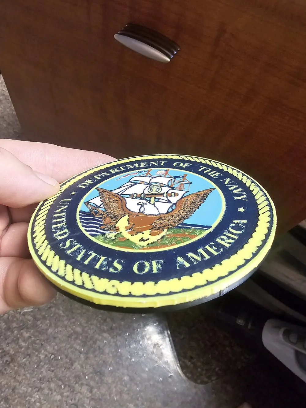 US Navy Coaster or Logo by AGENATOR-3D MakerWorld: Download Free 3D Models