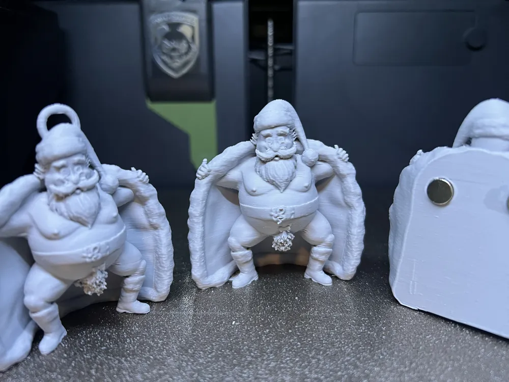 Flasher Santa Ornament – A Little Holiday Mischief - Free 3D Print ...