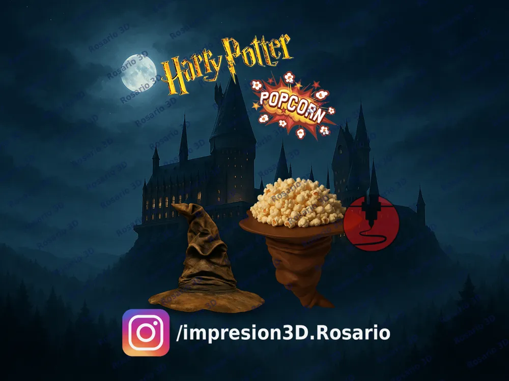 Harry Potter Popcorn Bucket - Free 3D Print Model - MakerWorld