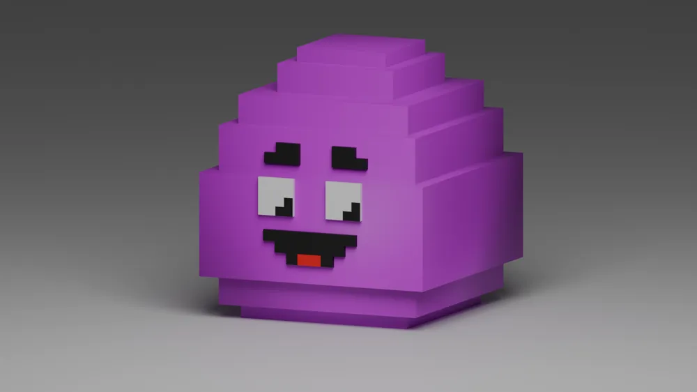 Golden Grimace Energy Egg/McDonald's Golden Grimace Energy Egg by 猪蛙 ...