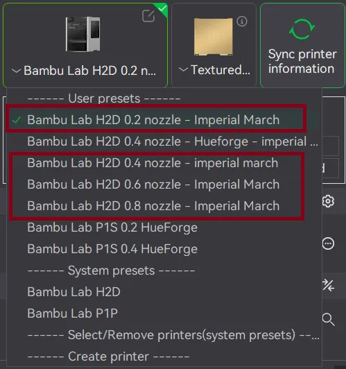 H2Darth - Imperial March at printstart/end by TheBigZwiebula MakerWorld ...