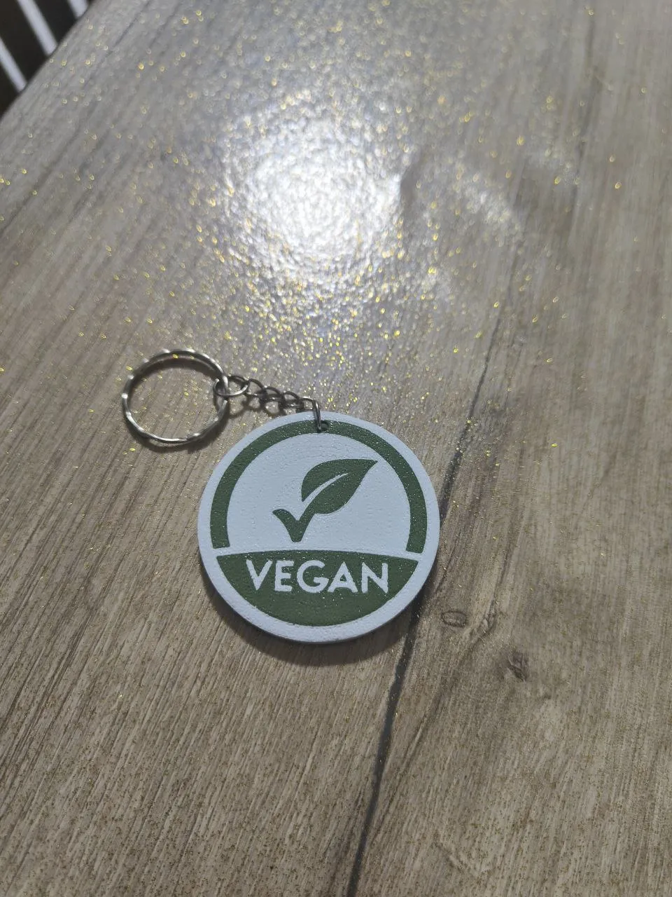 Vegan Keychain - Free 3D Print Model - MakerWorld