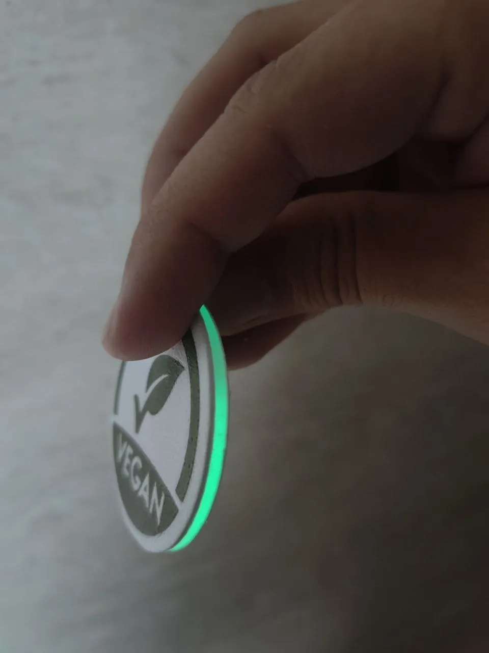 Vegan Keychain - Free 3D Print Model - MakerWorld