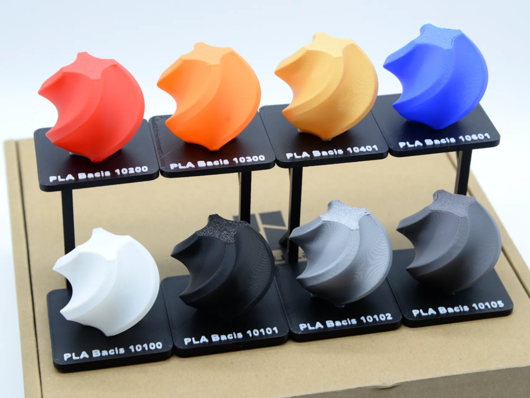 Bambu Filament Display Spiral Orb by zysparta - MakerWorld