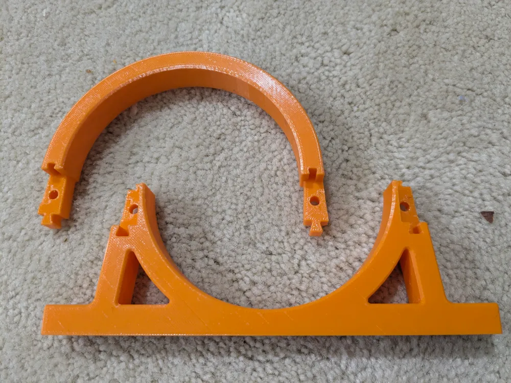 Dust Collector Pipe Mounting Bracket - Free 3D Print Model - MakerWorld