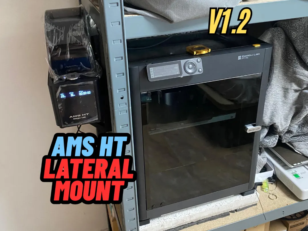 AMS HT lateral MOUNT (print in place) - Free 3D Print Model - MakerWorld
