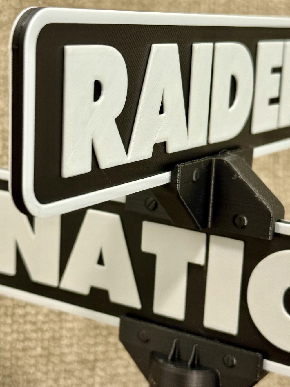 Raiders "Raider Nation" street sign - Free 3D Print Model - MakerWorld
