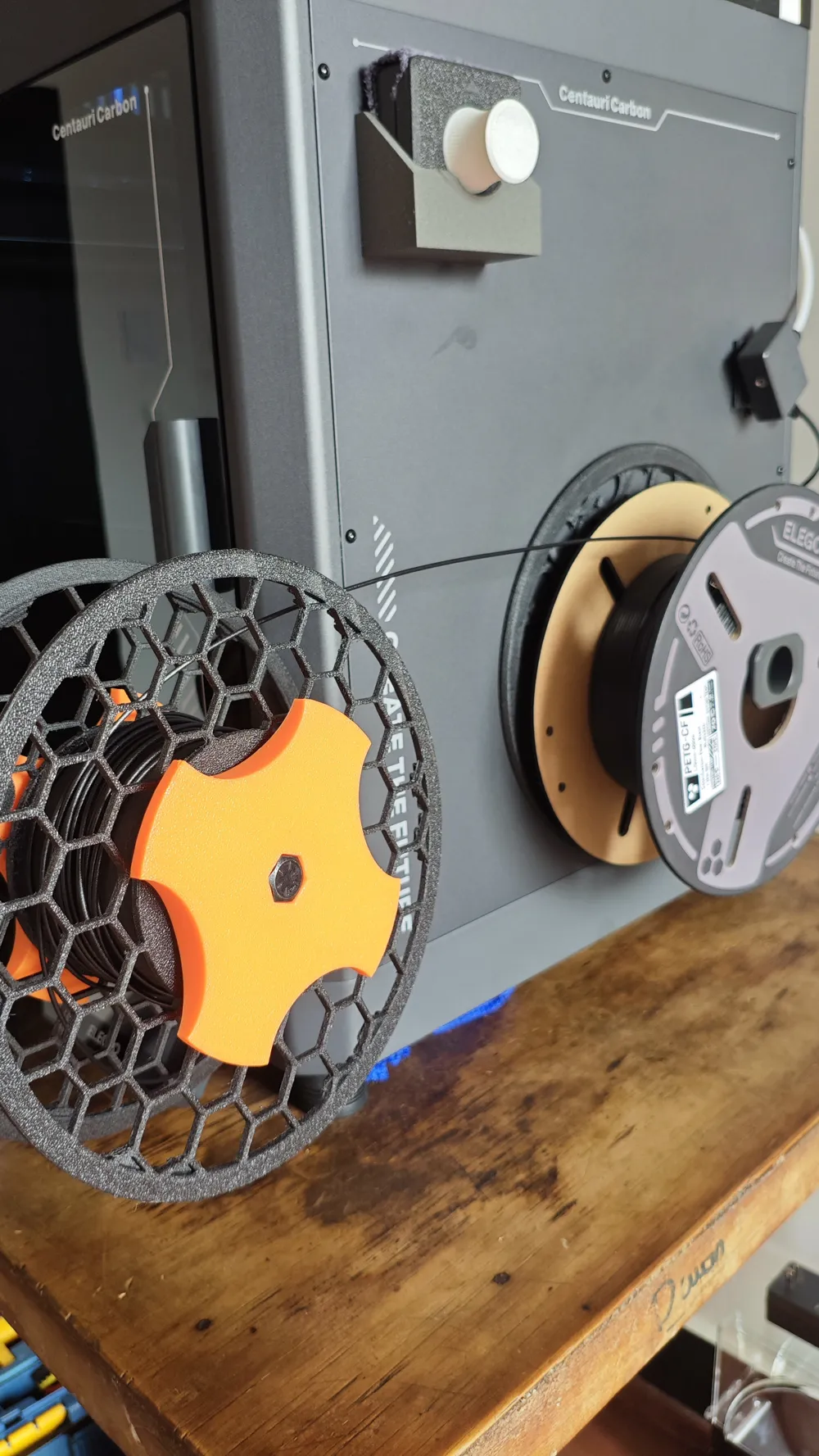 Filament Spool Winder – Drill-Powered Rewinder - Free 3D Print Model ...