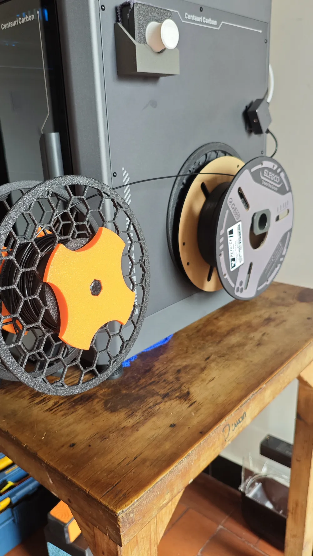 Filament Spool Winder – Drill-Powered Rewinder - Free 3D Print Model ...
