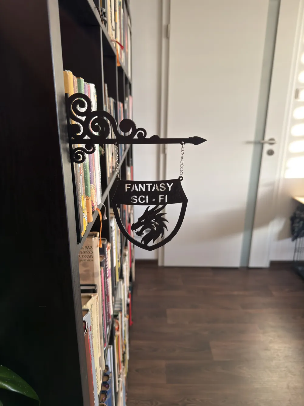 Library sign : Fantasy - Free 3D Print Model - MakerWorld