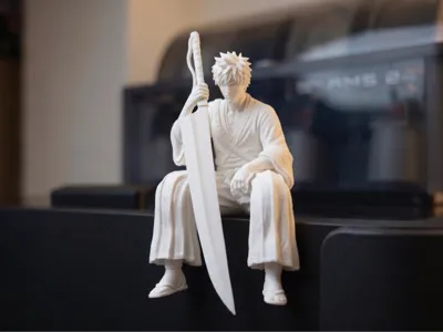Ichigo Kurosaki Sitter - Bleach - Free 3D Print Model - MakerWorld