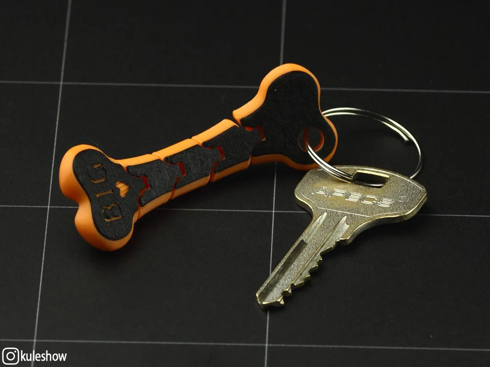 Flexible Bone keychain - Free 3D Print Model - MakerWorld