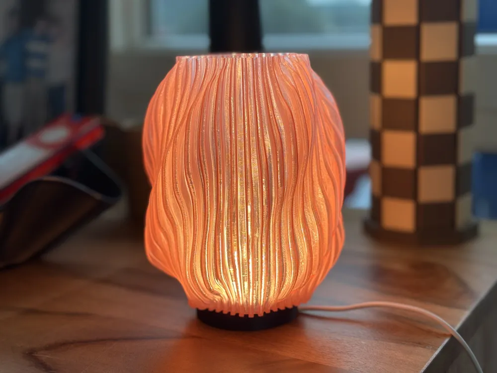 Spiral Glow Led Lamp (Bambulab LED Kit compatible) - Free 3D Print ...