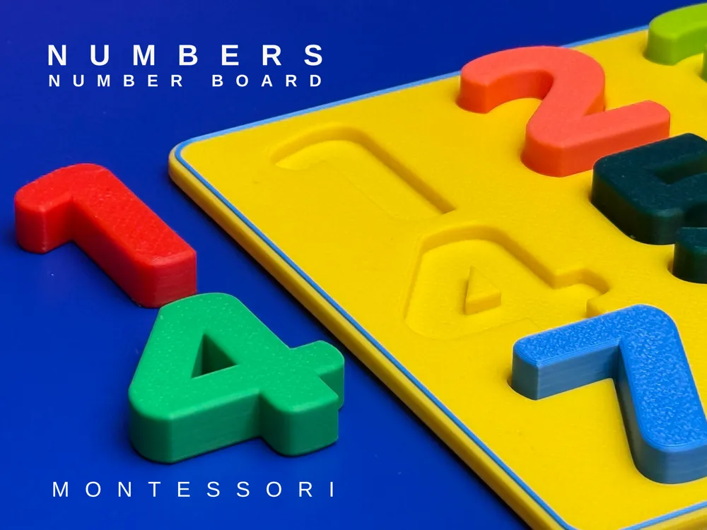 TABLERO DE NÚMEROS MONTESSORI - ROMPECABEZAS DE INSERCIÓN DE NÚMEROS ...