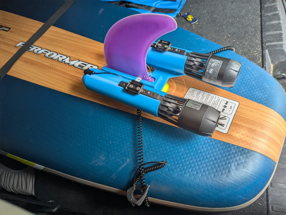 Dual Subnado Paddleboard Fin Mount Remixed by Mahamana MakerWorld ...