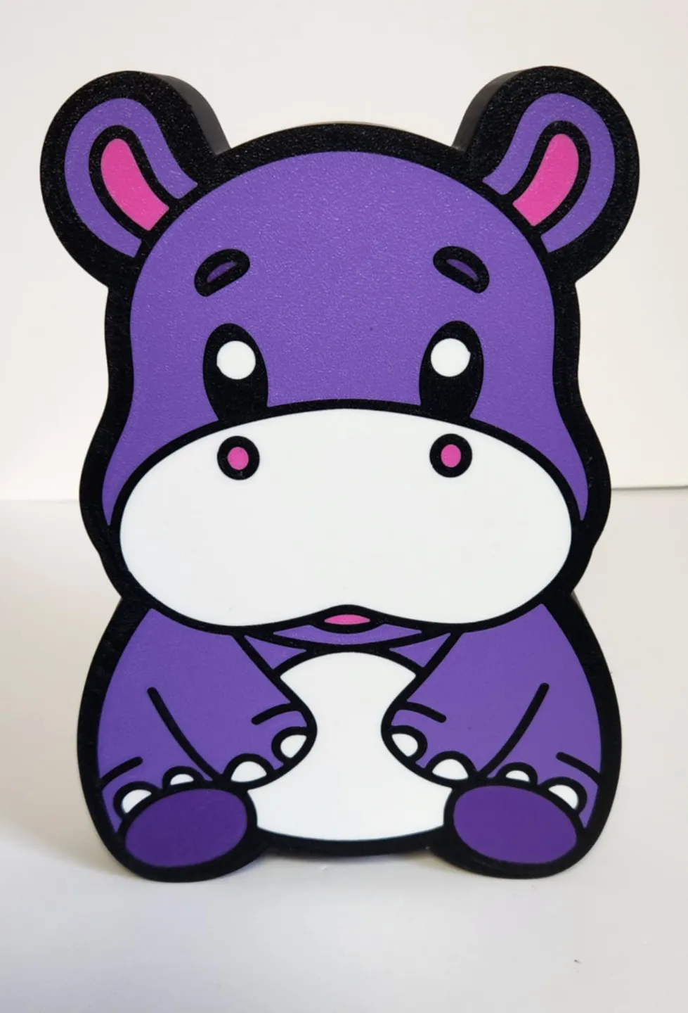 Cute Hippo Lightbox by hyperfocus.nothing - MakerWorld